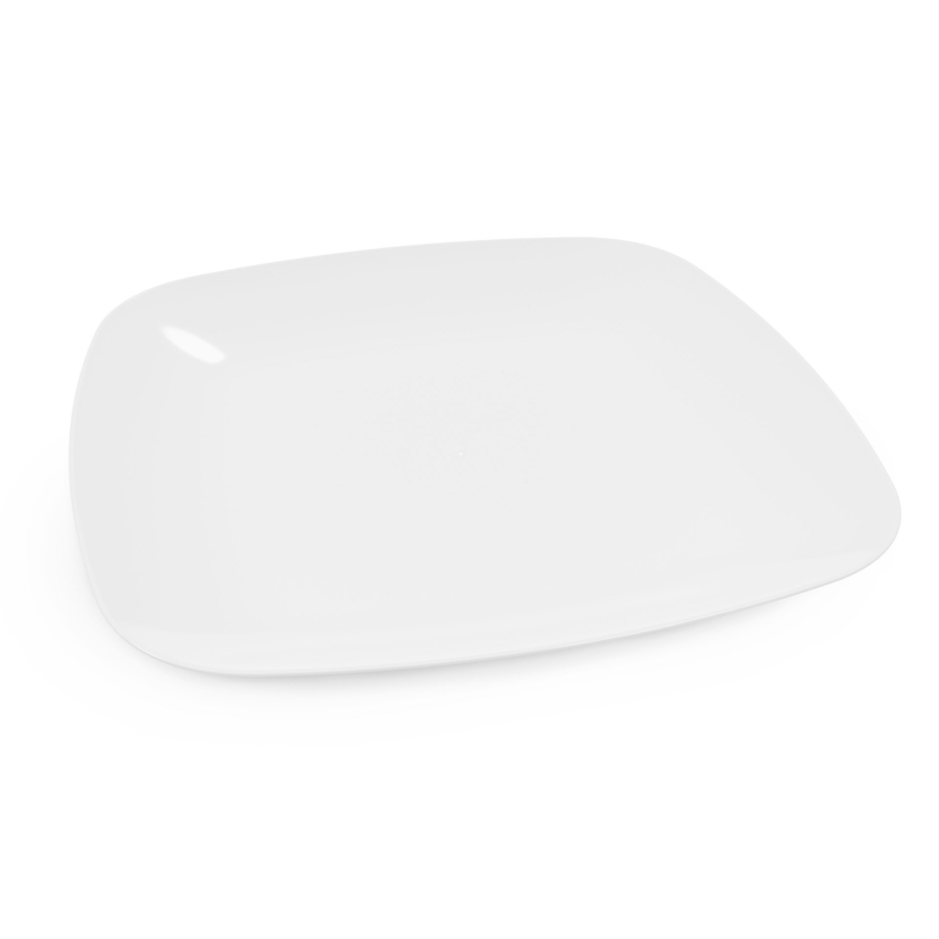 Тарелка Альтернатива Квадро, плоская, размер: 22x22x2см, цвет: белый