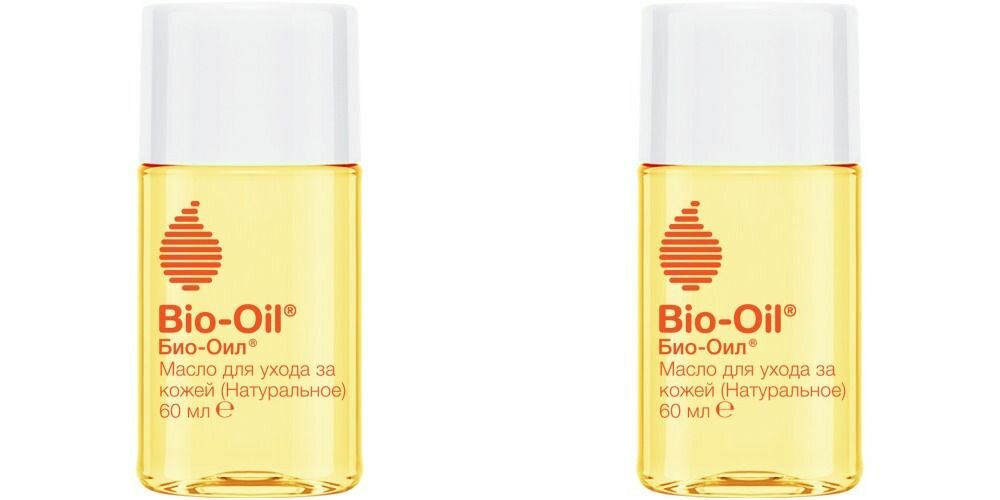 Bio-Oil Натуральное масло косметическое от шрамов, растяжек, неровного тона, 60 мл, 2 шт