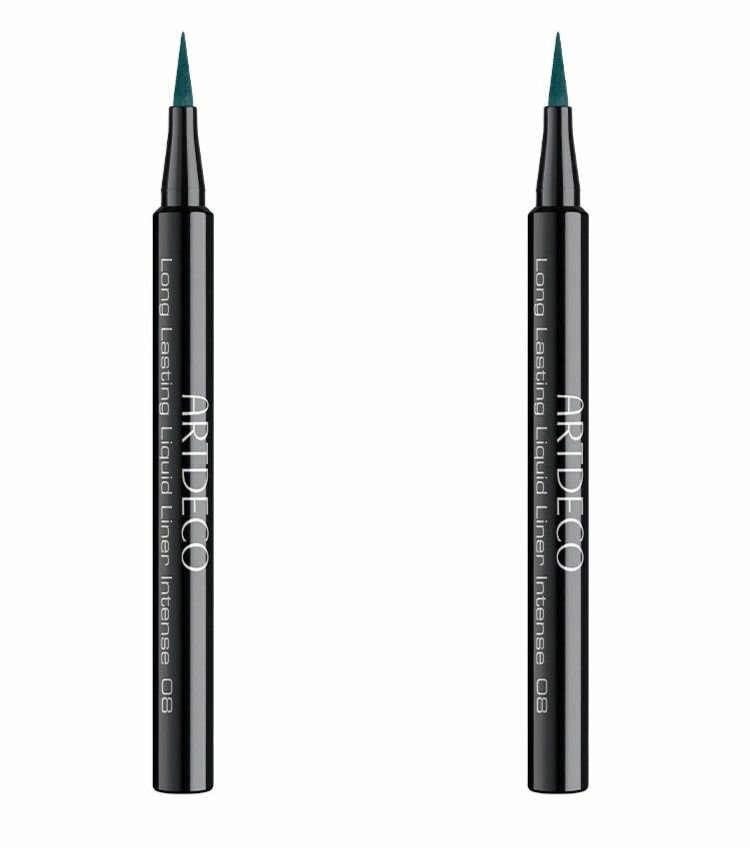 ARTDECO Подводка для век Long Lasting Liquid Liner Intense, тон 08, 0,6 мл, 2 шт