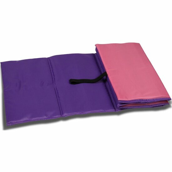 Коврик гимнастический Indigo SM-043-PV детский, полиэстер, стенофон, розово-фиолетовый