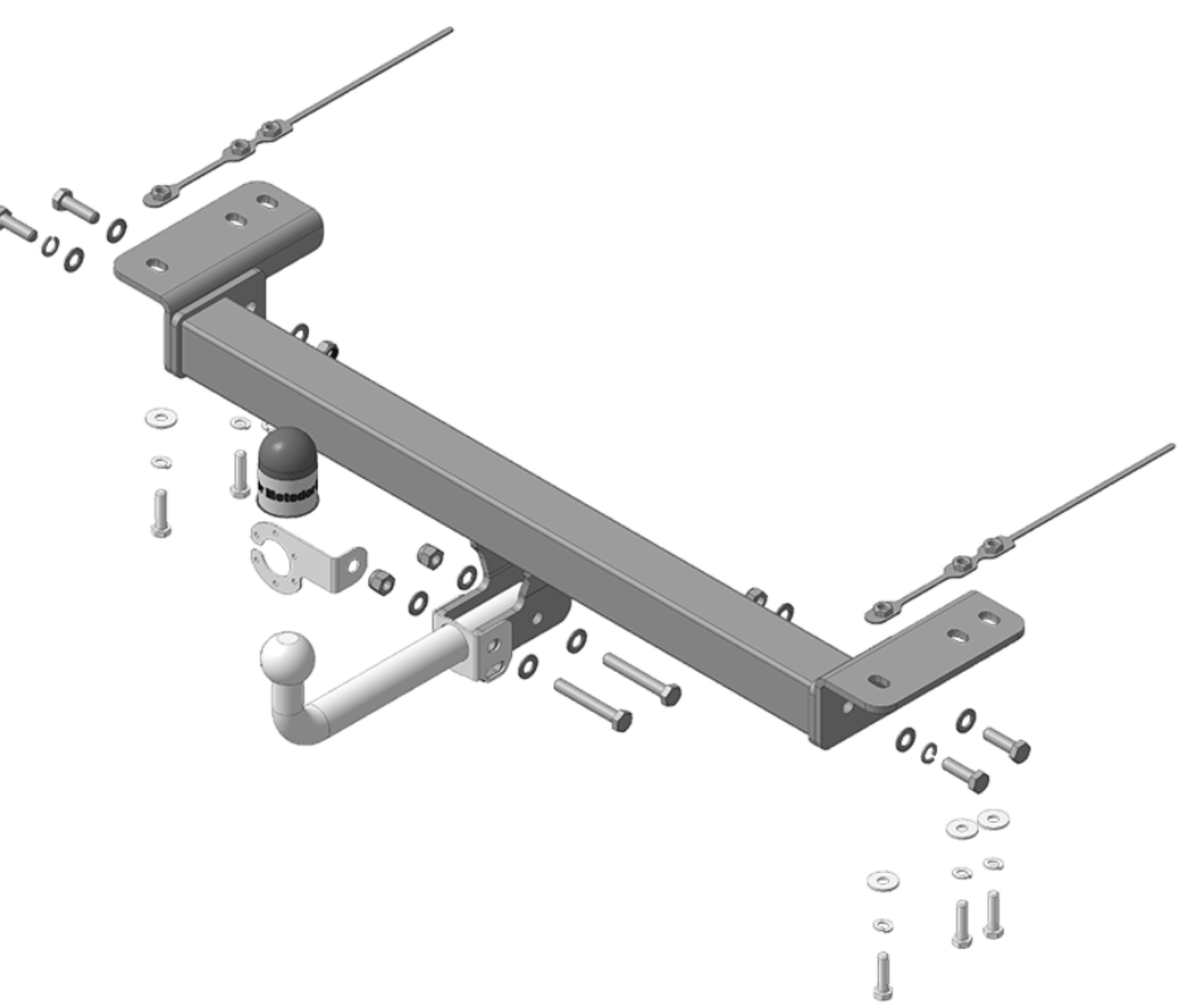 Фаркоп (тягово-сцепное устройство) Motodor на Омода С5 2022-2023