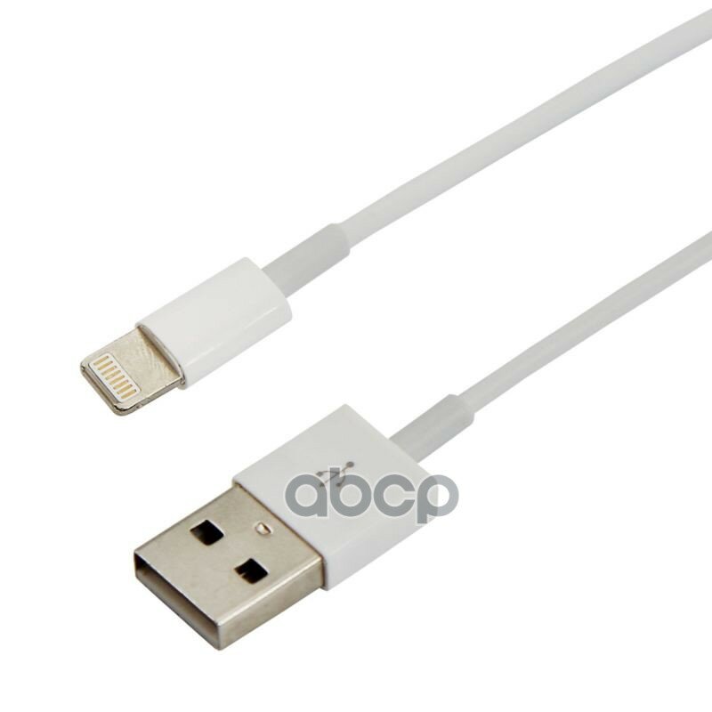 Кабель USB для iPhone Lightning (8pin) 1м, 2,4А, белый REXANT арт. 180001 - высокое качество