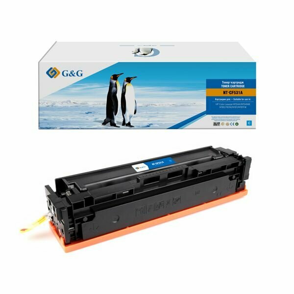 Картридж Cartridge G&G 205A для HP CLJ M154A/M154NW, M180/180N/M181/M181FW, with chip (900), голубой (замена CF531A)