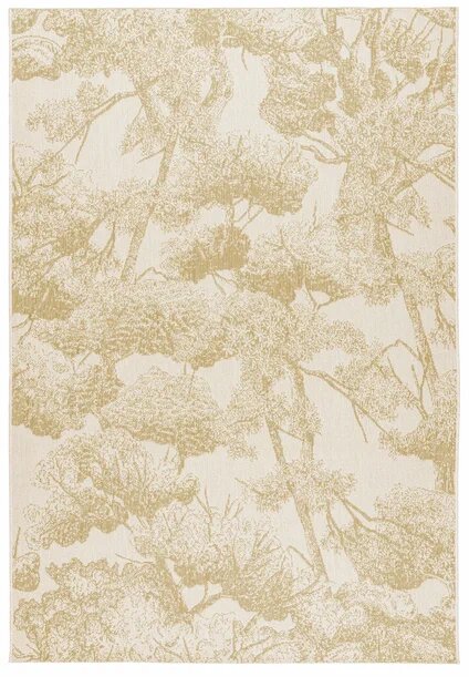 Ковер циновка на пол на кухню в гостиную 80х150 см бежевый современный безворсовой 310324 KoverVDom