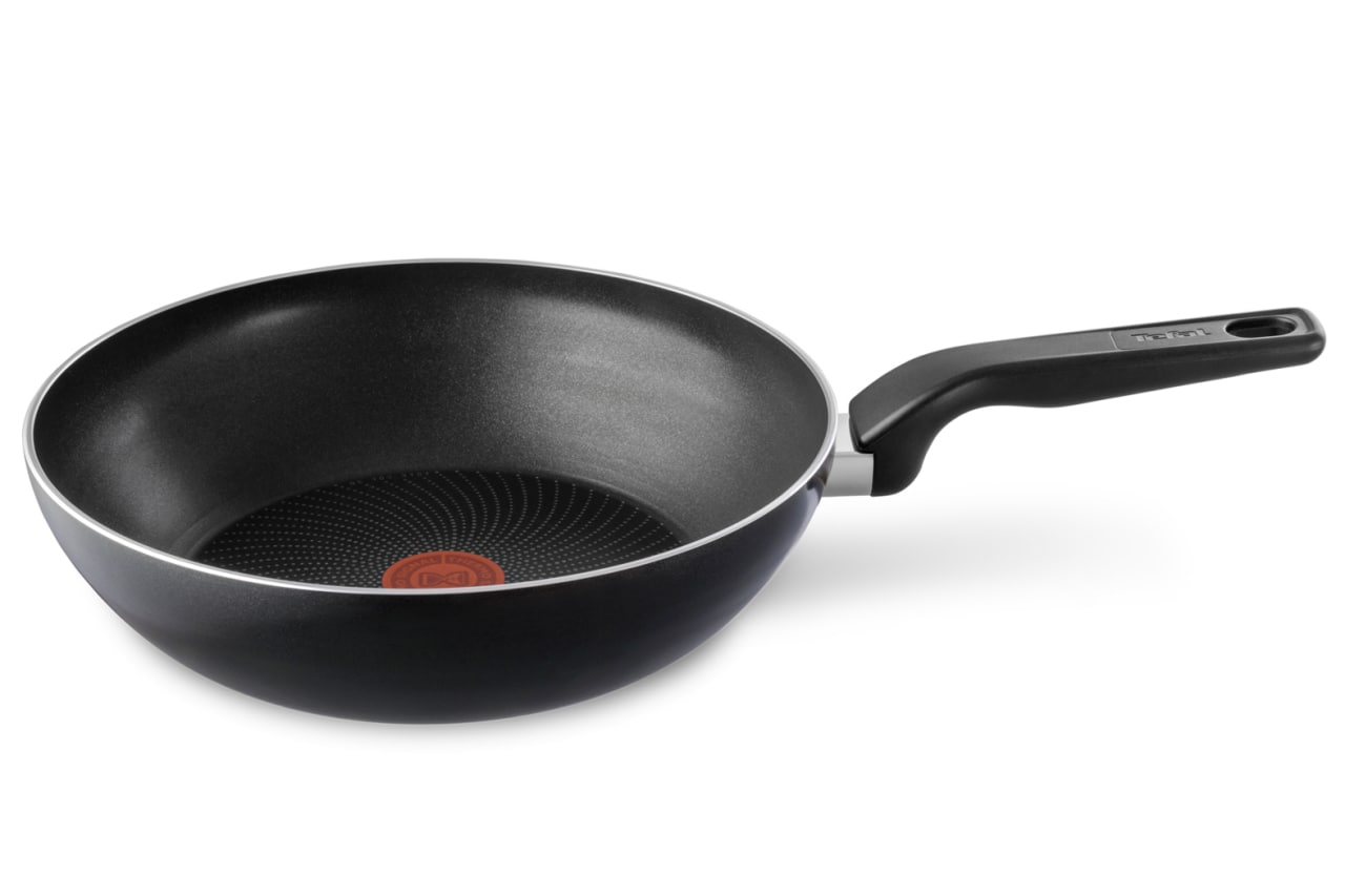 Сковорода-вок TEFAL Ultra Plus 28см, штампованный алюминий антипригарное покрытие, индукция, Арт. 04223628