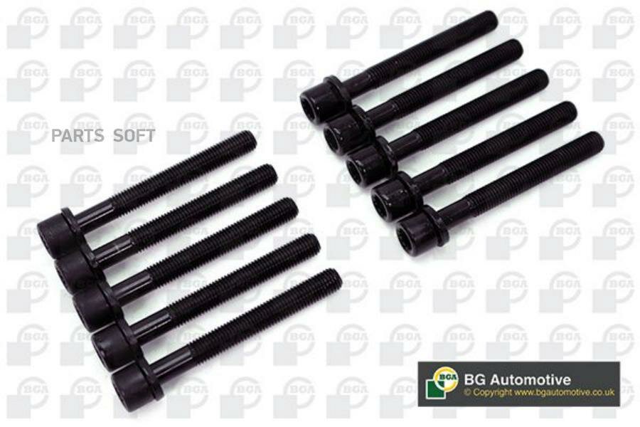 BGA BK6396 комплект болтов гбц [m11x1.5x96] Audi (Ауди) 80 1.6 / 1.8 / 2.0 83- (10шт)