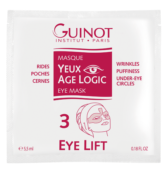 Маска Guinot Masque Yeux Age Logic, омоложение, против отеков и темных кругов в области глаз, 4 x 5.5 мл