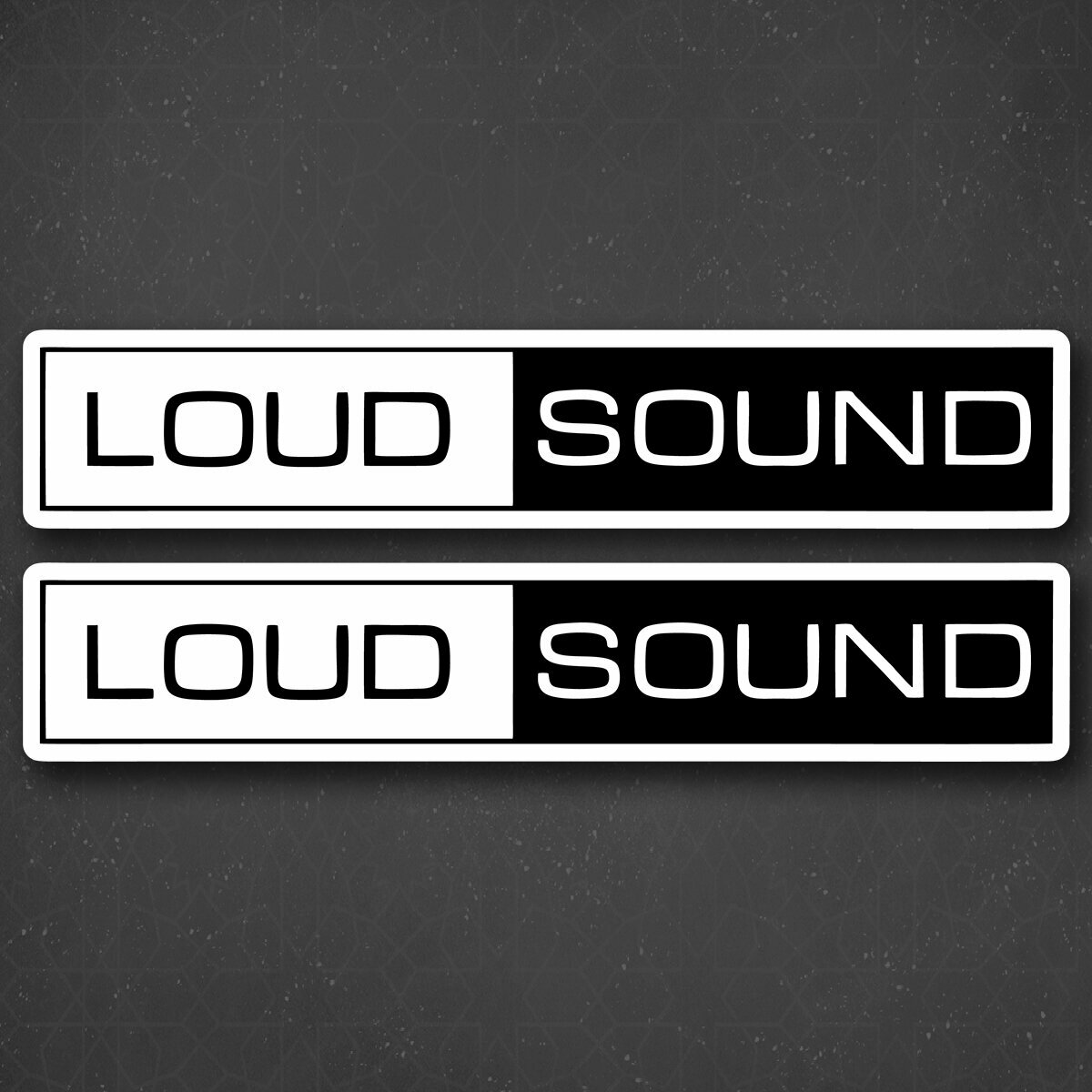 Наклейка на авто "LOUD SOUND" 24x4 см