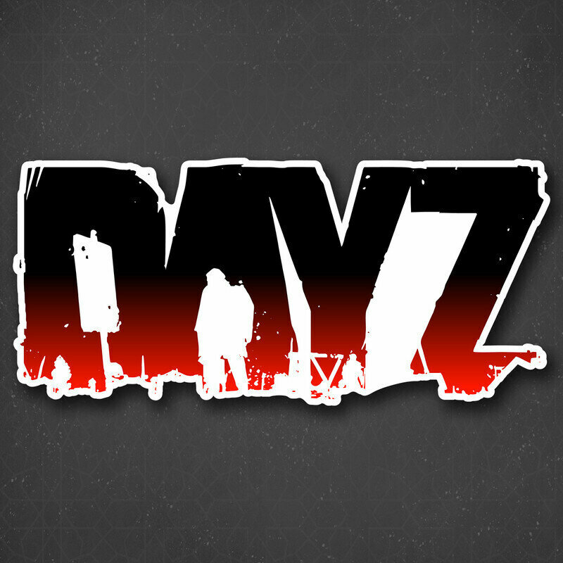 Наклейка на авто "DAYZ - Дэйз" 24x11 см