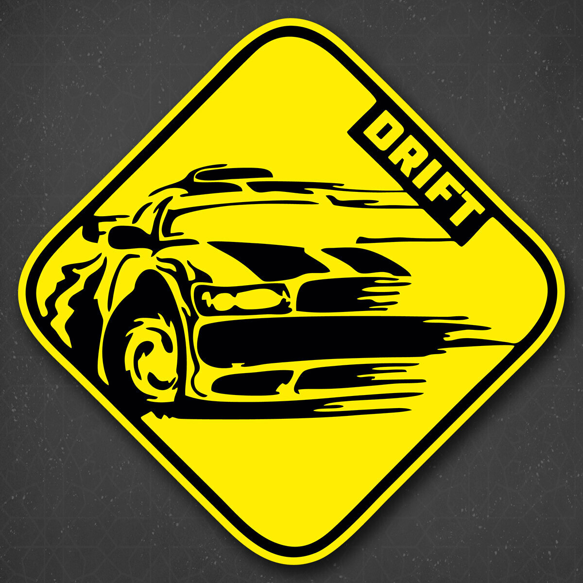 Наклейка на авто "DRIFT" 21x21 см