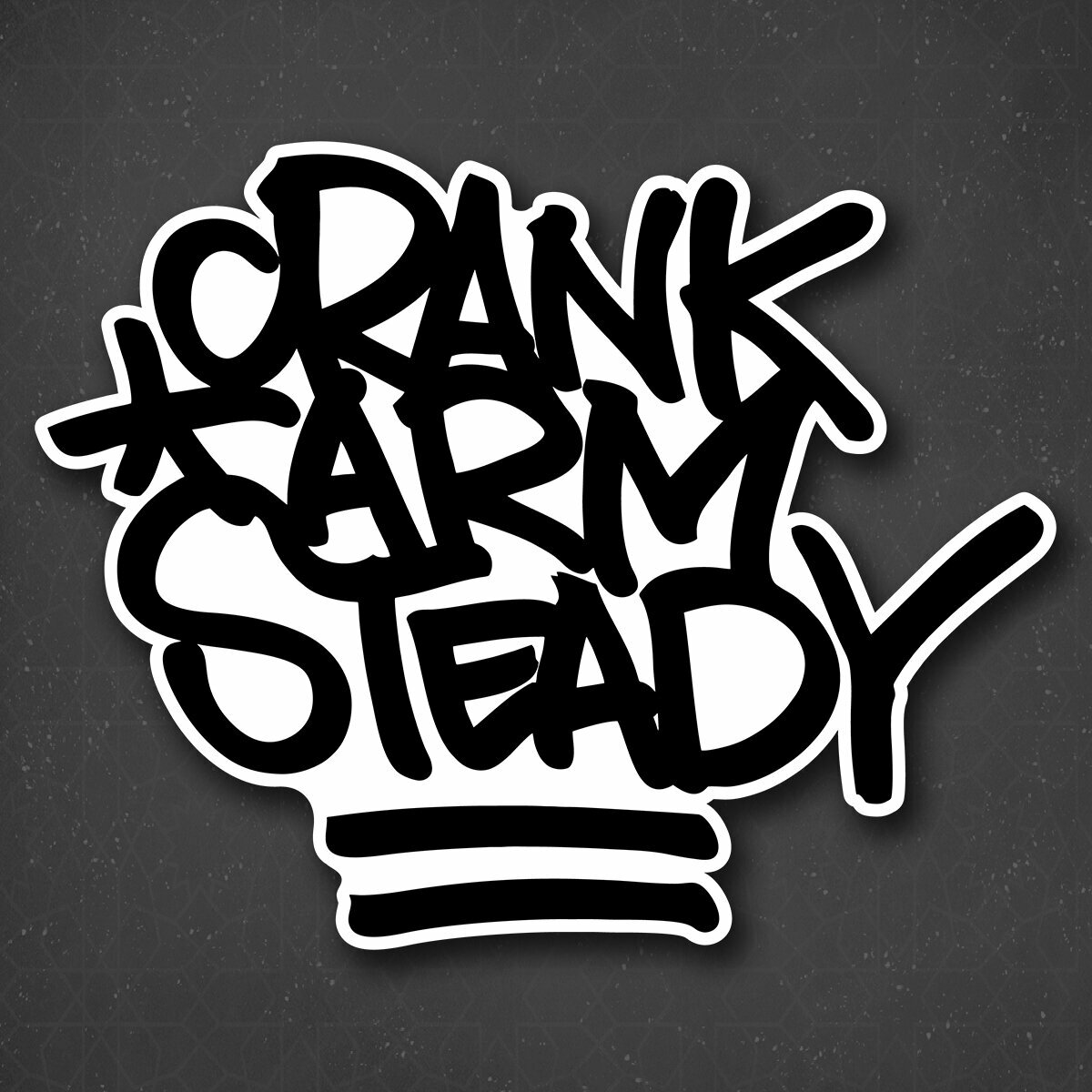 Наклейка на авто "Crank Arm Steady" 24x19 см