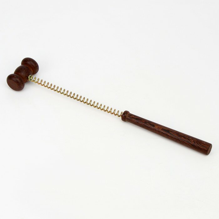 Деревянный молоточек на пружине, 40×7×4 см