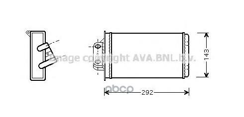 Радиатор печки Ava арт. FTA6273