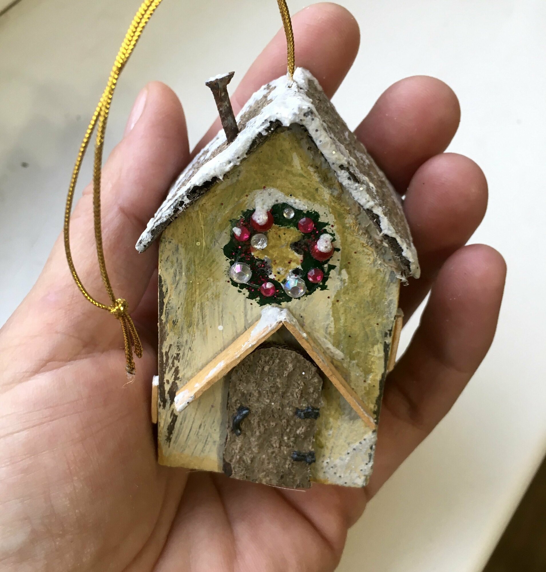 Елочные новогодние домики/ ручная работа/новогодние игрушки дрифтвд