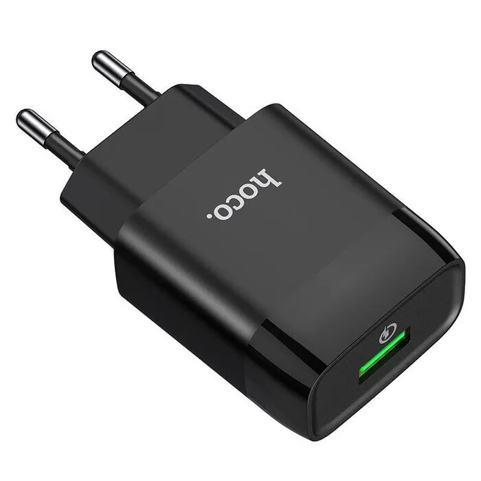 Сетевое зарядное устройство Hoco C72Q Glorious, 18 Вт, черный