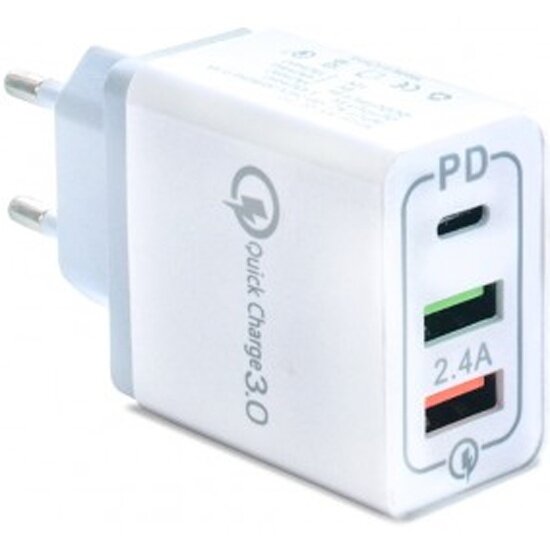 Сетевое зарядное устройство Ks-is KS-602W 220В QC3.0+PD3.0 20Вт