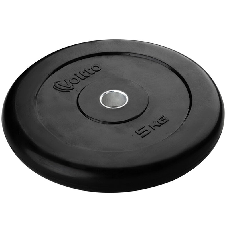 Диск обрезиненный Voitto V-307 5 кг, черный (d31)