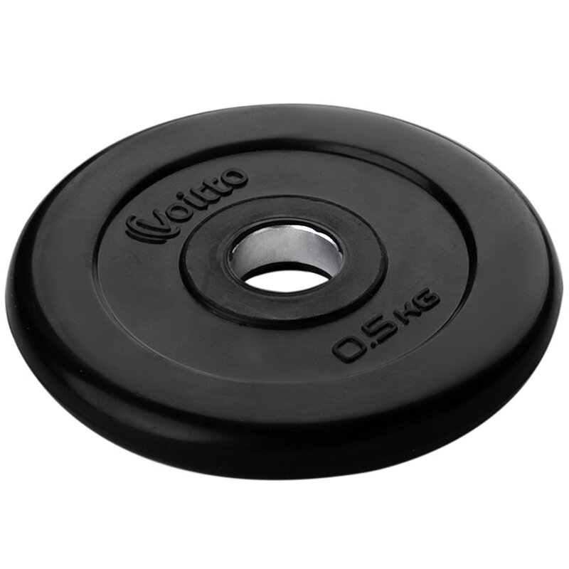 Диск обрезиненный Voitto V-307 0,5 кг, черный (d26)