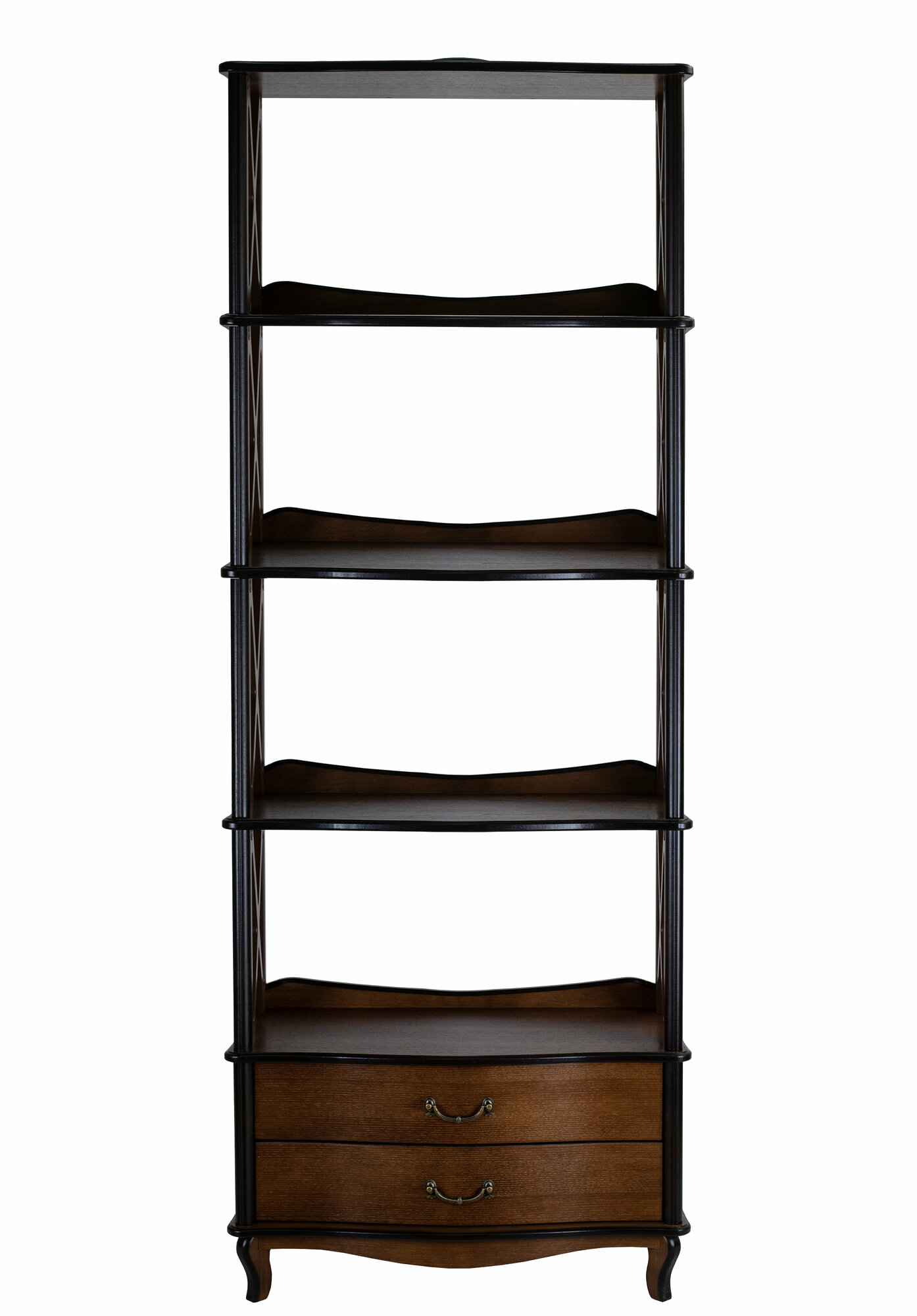 Этажерка Мебелик Джульетта-4 широкая орех Размеры: Высота 2020мм Глубина 420мм Ширина 750мм