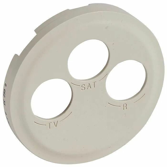 Лицевая панель для TV+RD+SAT розетки. Цвет Слоновая кость. Legrand CELIANE. 066233