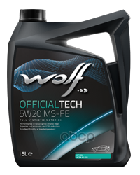 Wolf Моторное Масло Wolf Officialtech 5W-20 Ms-Fe 5Л