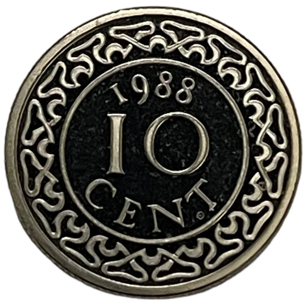 Суринам 10 центов 1988 г. (Proof)
