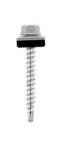 Саморез кровельный 4.8*35 RAL 7047. Количество: 250 шт. DAXMER