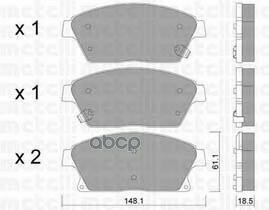 Колодки дисковые передние! Opel Astra 1.6/1.7D/2.0D 09> Metelli арт. 2208390
