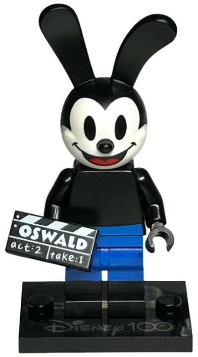 Минифигурка Lego coldis100-1 Oswald the Lucky Rabbit, Disney 100 (Complete Set with Stand and Accessories)