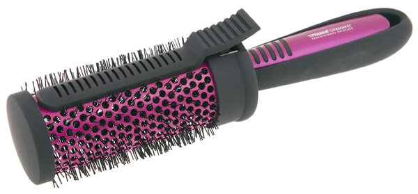 Термобрашинг для волос керамический с зажимом 48мм Titania