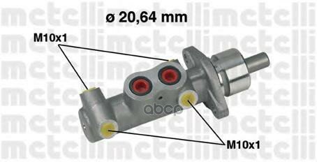 Главный тормозной цилиндр Fiat Punto 1.2, 1.8, 1.9 1999- Metelli арт. 050289