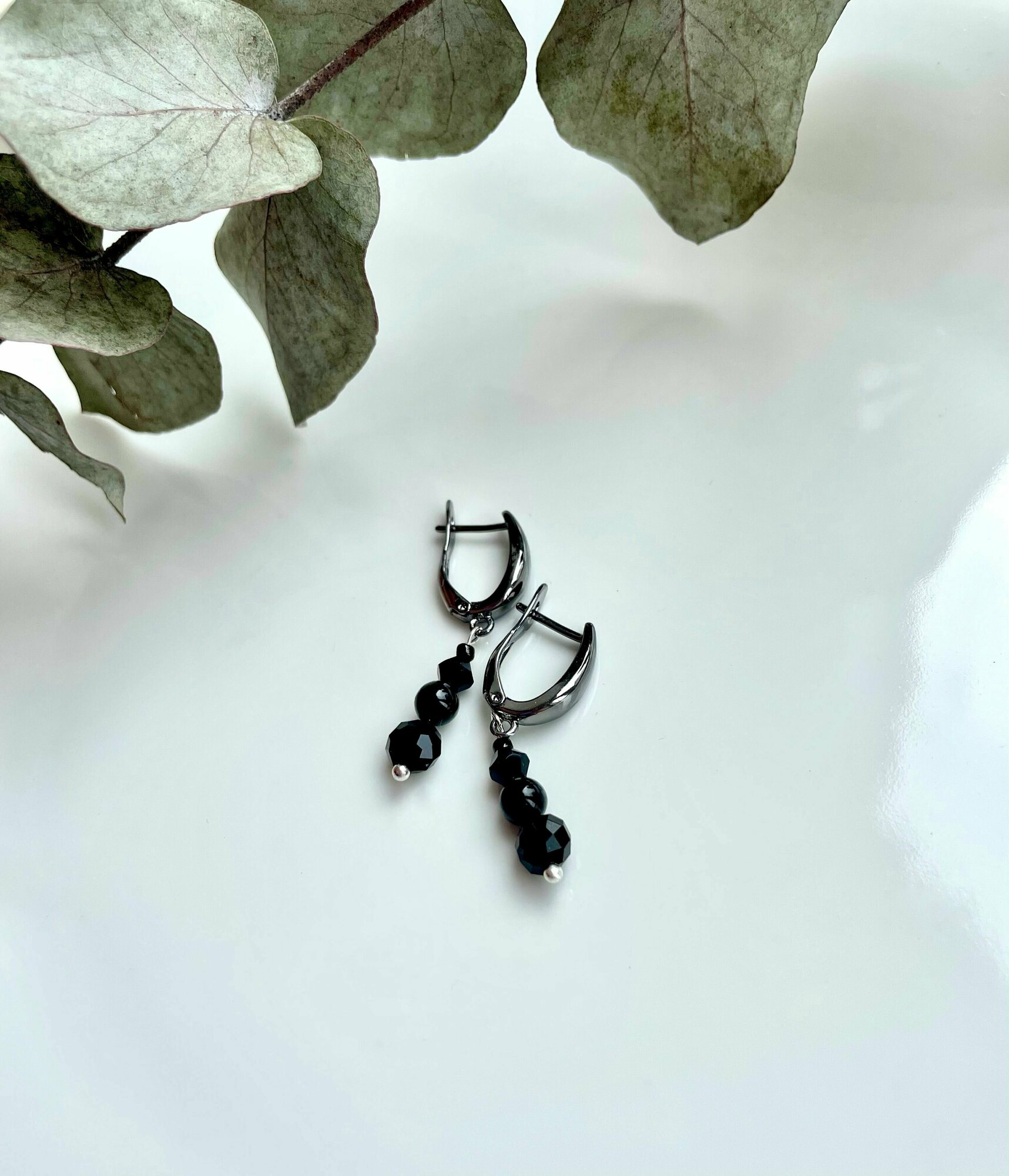 Серьги, стекло