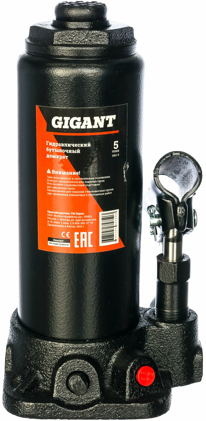 Гидравлический бутылочный домкрат 5Т Gigant HBJ-5