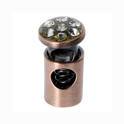 Micron GB 1262 Зажим со стразами в пакете №15, шлифованная медь (прозрачный)