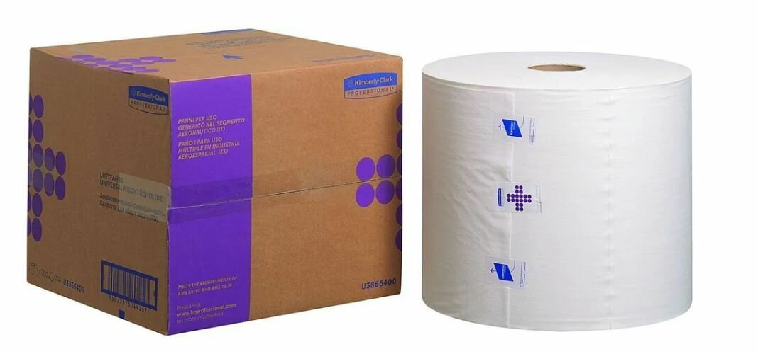Салфетки для уборки Kimberly-Clark Professional Aviation Wipers, 900 листов, 38664