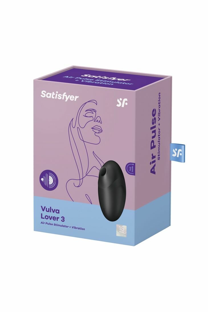 Satisfyer Vulva Lover 3 вакуумный стимулятор клитора черный