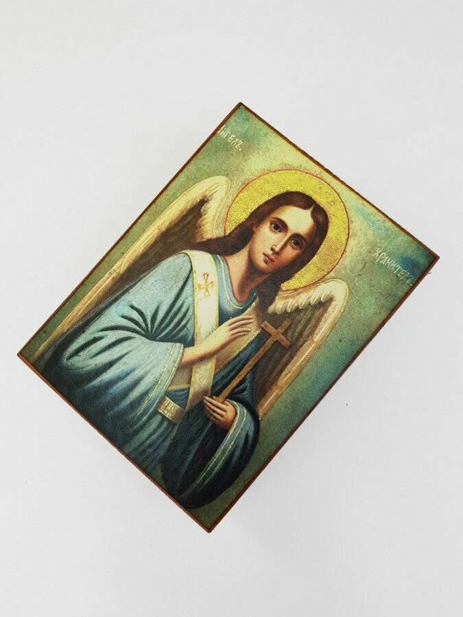 Икона Ангел-Хранитель, под старину, 10х13 см