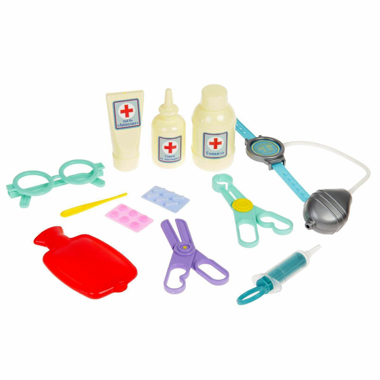 Игровой набор "Доктор" №2 Совтехстром, для детей, 12 элементов, пластик