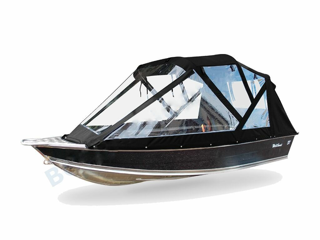 Wellboat-37 Next. Тент ходовой с дугами с креплениями