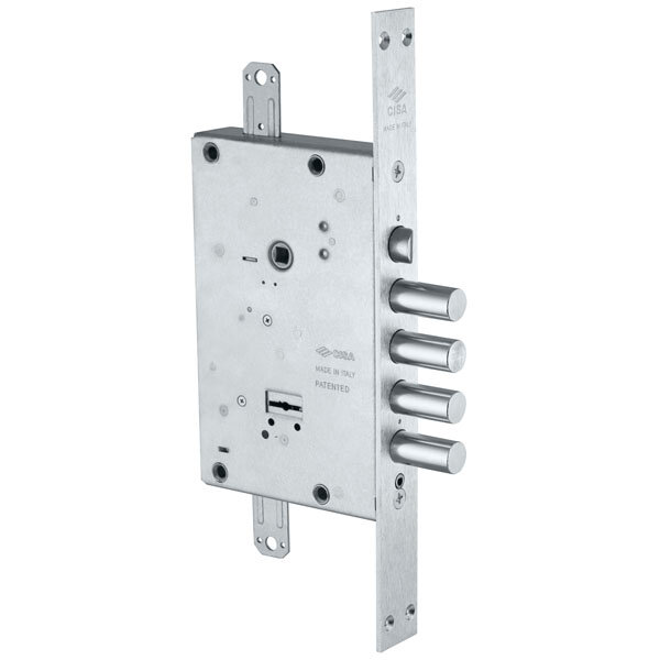 Замок врезной Cisa 57.685.48 с планкой (Ключи 64 мм)