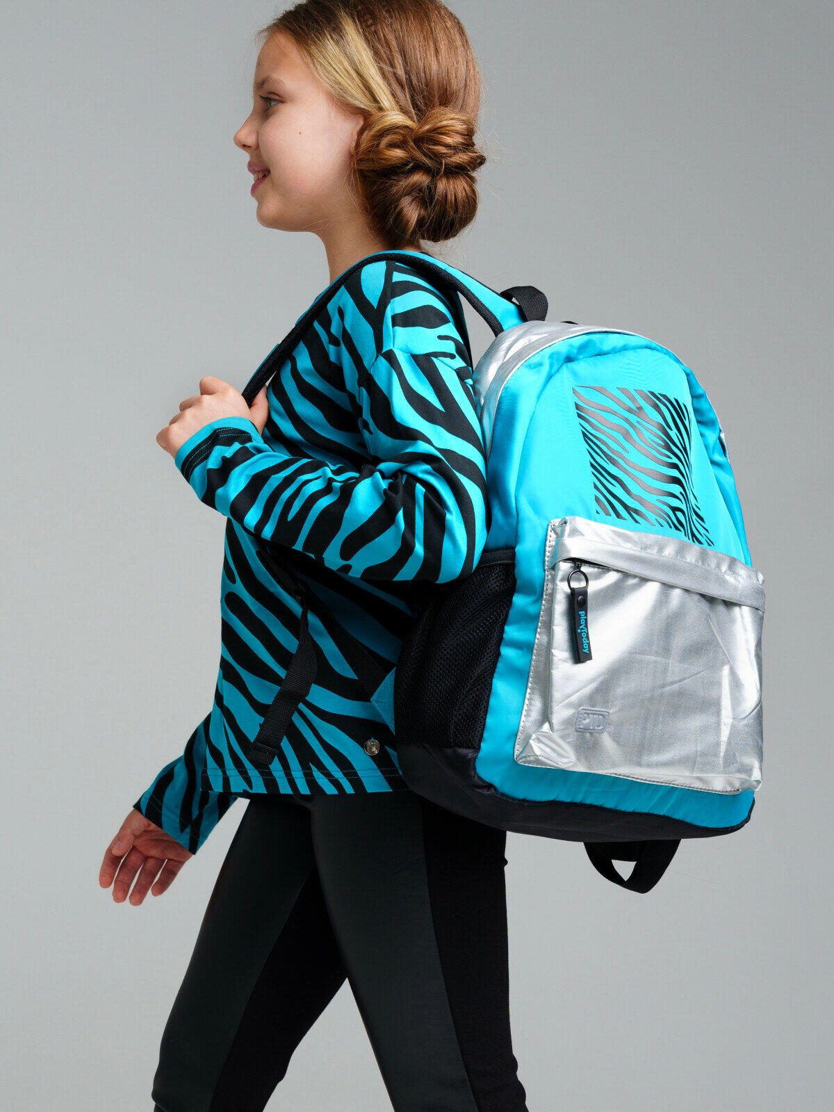 Рюкзак для девочки PlayToday, размер 40*26*11 см, черный