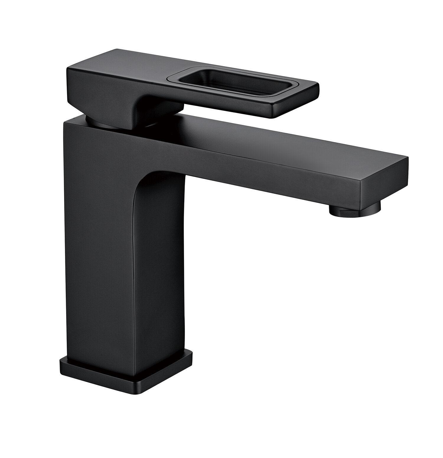 Смеситель для раковины (умывальника) Gappo G1017-6 черный латунь