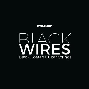Струны для 8-струнной электрогитары, никелированные, Pyramid BW1080-8 Black Wires - (10-80)