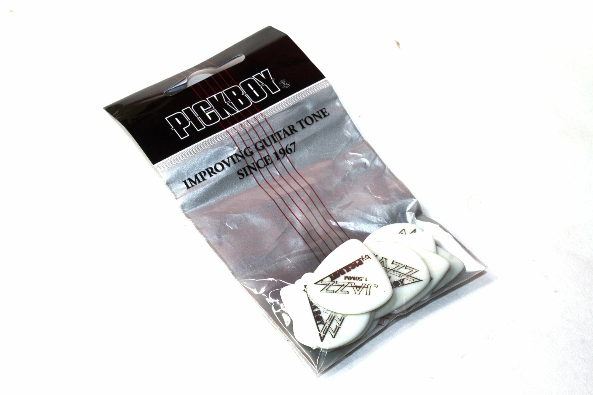 Набор медиаторов PickBoy PB134WP150 J-Pick, Cellulose, белые, 1.5 мм, упаковка 10 шт.
