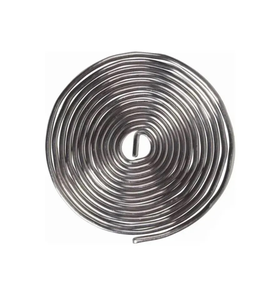 Припой спираль ПОС-61 диаметр 0.8 мм. 1 метр (олово 61%, свинец 39%) 8 гр. с канифолью