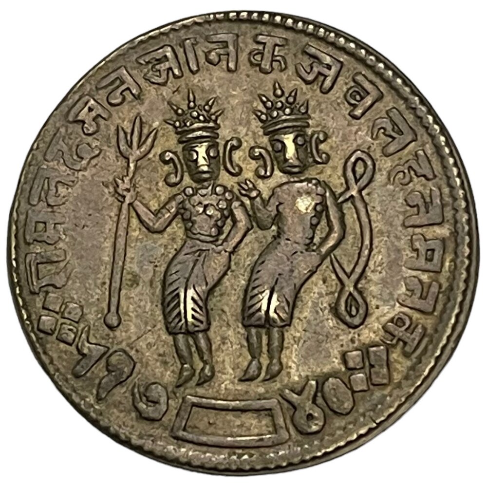 Индия, храмовый токен "Рам Дарбар" 1700-1900 гг. (Раматанка) (Тип 2)