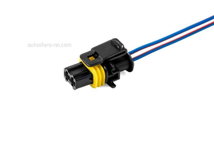 CARGEN AX5162 Разъем 1928403137 (2pin) 2 контакта к датчику охлаждающей жидкости для GAZ, UAZ, к клапану продувки адсорбера для Lada (ВАЗ), Nissan, Renault.