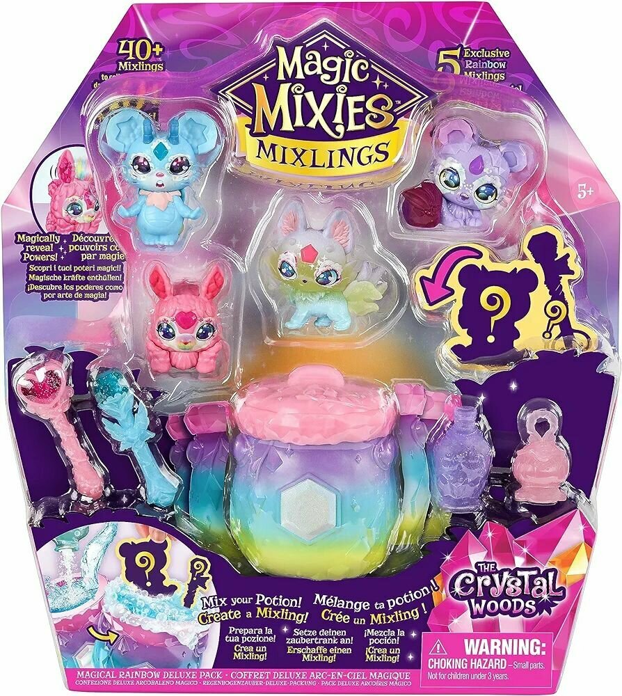 Magic Mixies Mixlings - котелок с 5 питомцами The crystal Woods