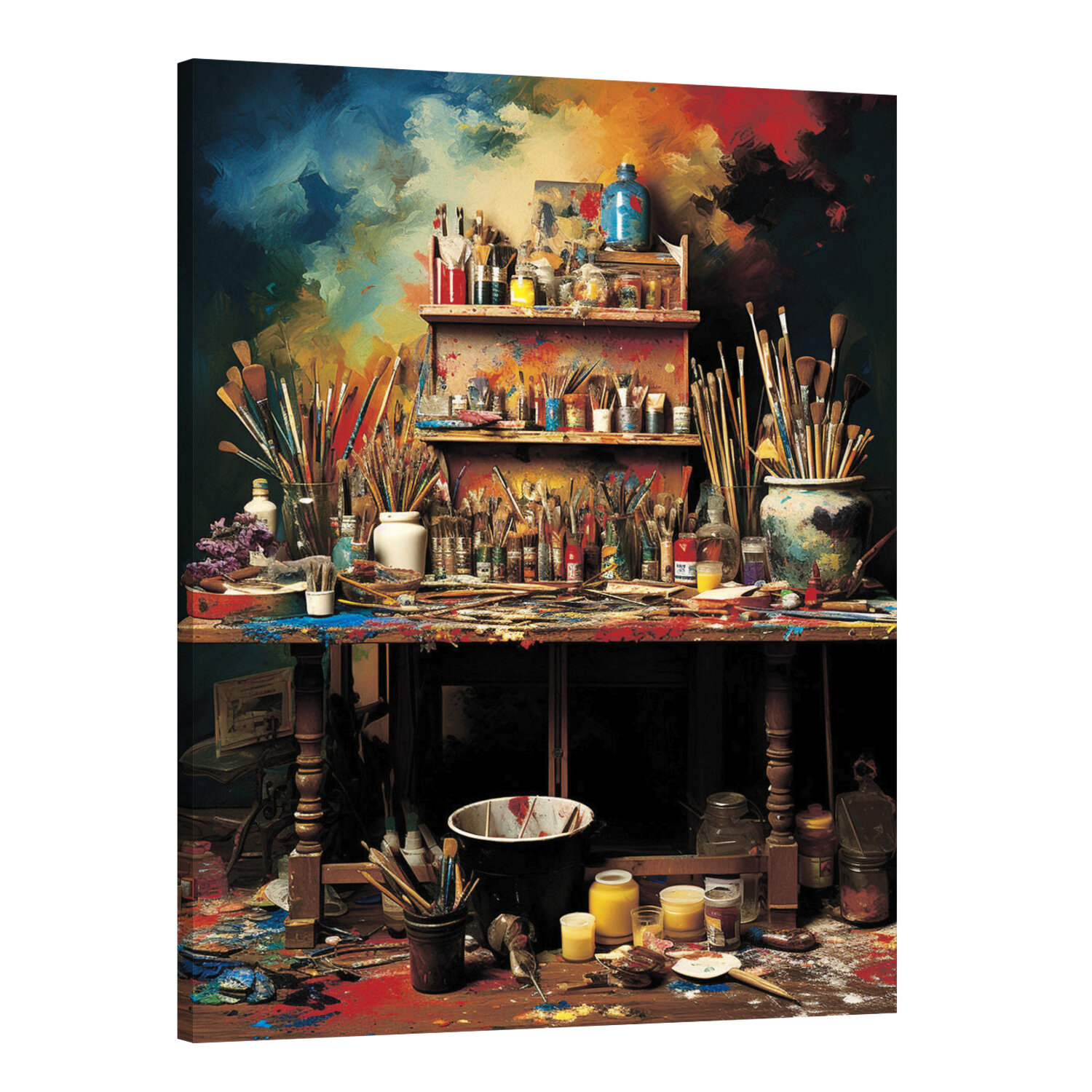 Интерьерная картина 50х70 "Мастерская художника"