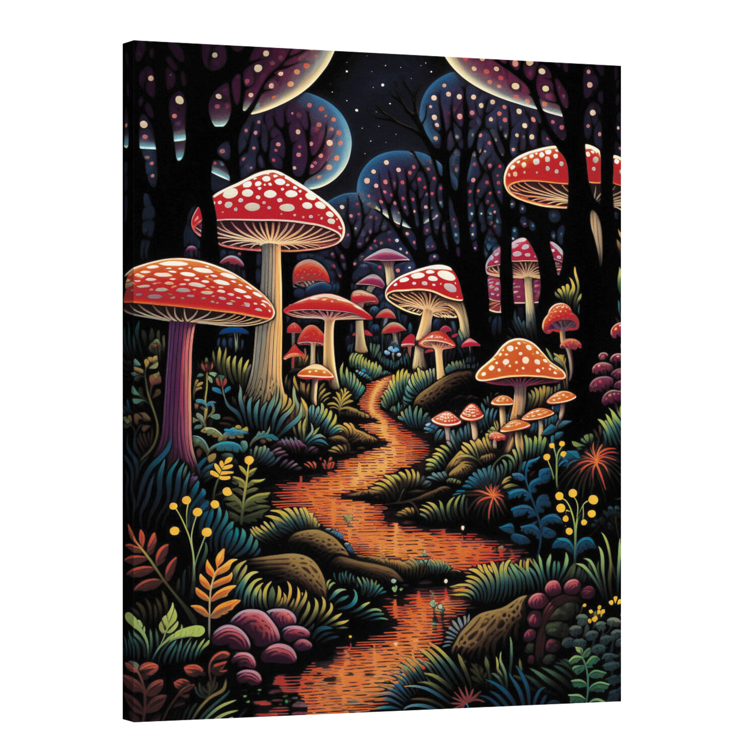 Интерьерная картина 50х70 "Природа в гуашах"